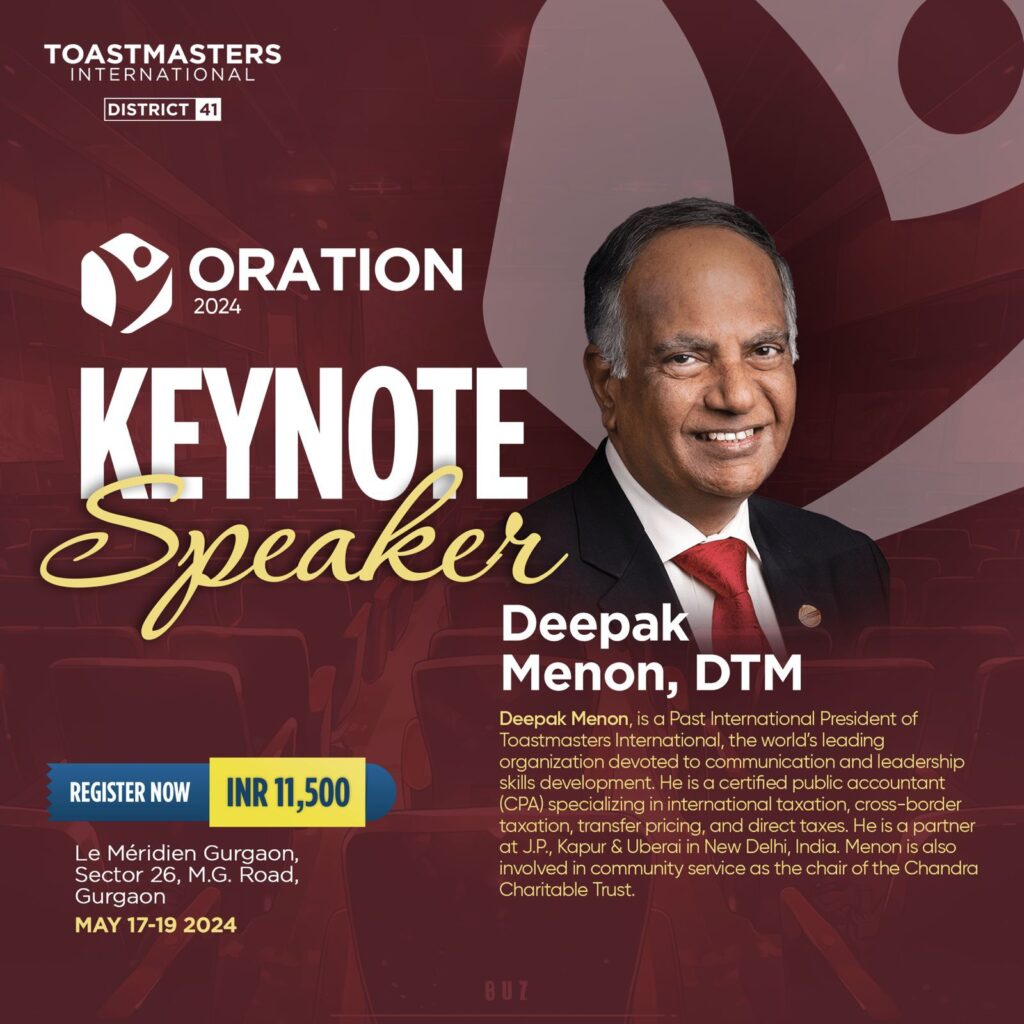 ORATION 2024 – District 41 Toastmasters